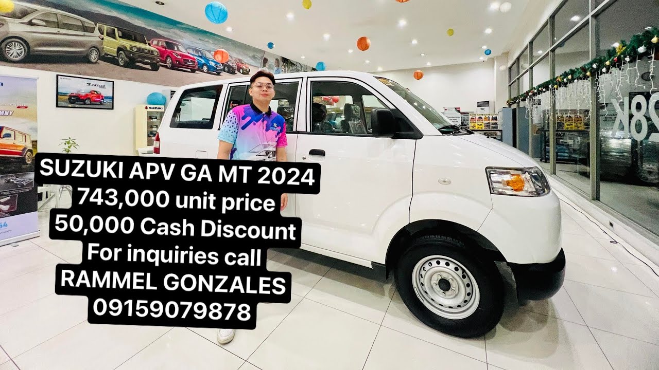 SUZUKI APV GA MANUAL WITH SINGLE AIRCON 2024 MODEL CHEAPEST 8 SEATER ...