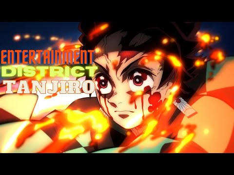 Tanjiro Eyes Really Bleeding!!😨Demon Slayer Entertainment District Dlc ...