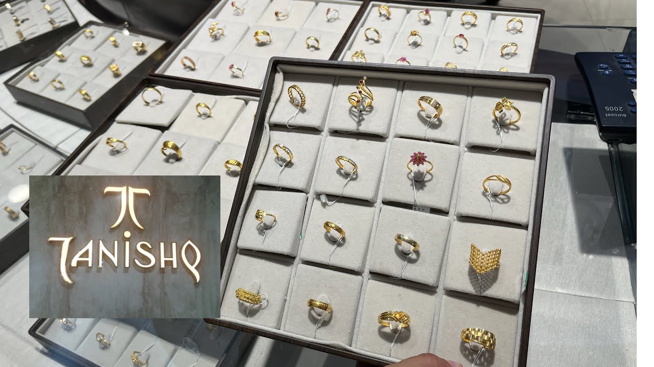 Huge collection Tanishq daily wear gold ring / gold band ring / challa ...