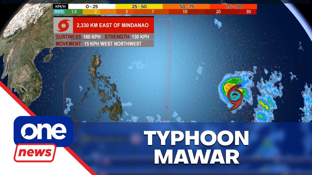 Typhoon Mawar may enter PAR by Friday – PAGASA - YouTube