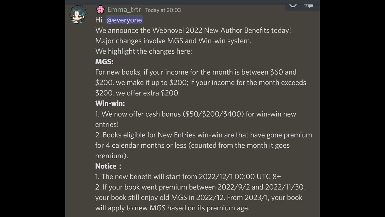 New @WebNovel Dec 2022 MGS Explained & Advice - YouTube