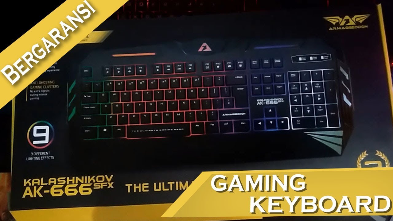 Keyboard Gaming Armaggeddon AK-666 Murah Fitur Melimpahh!!! - YouTube