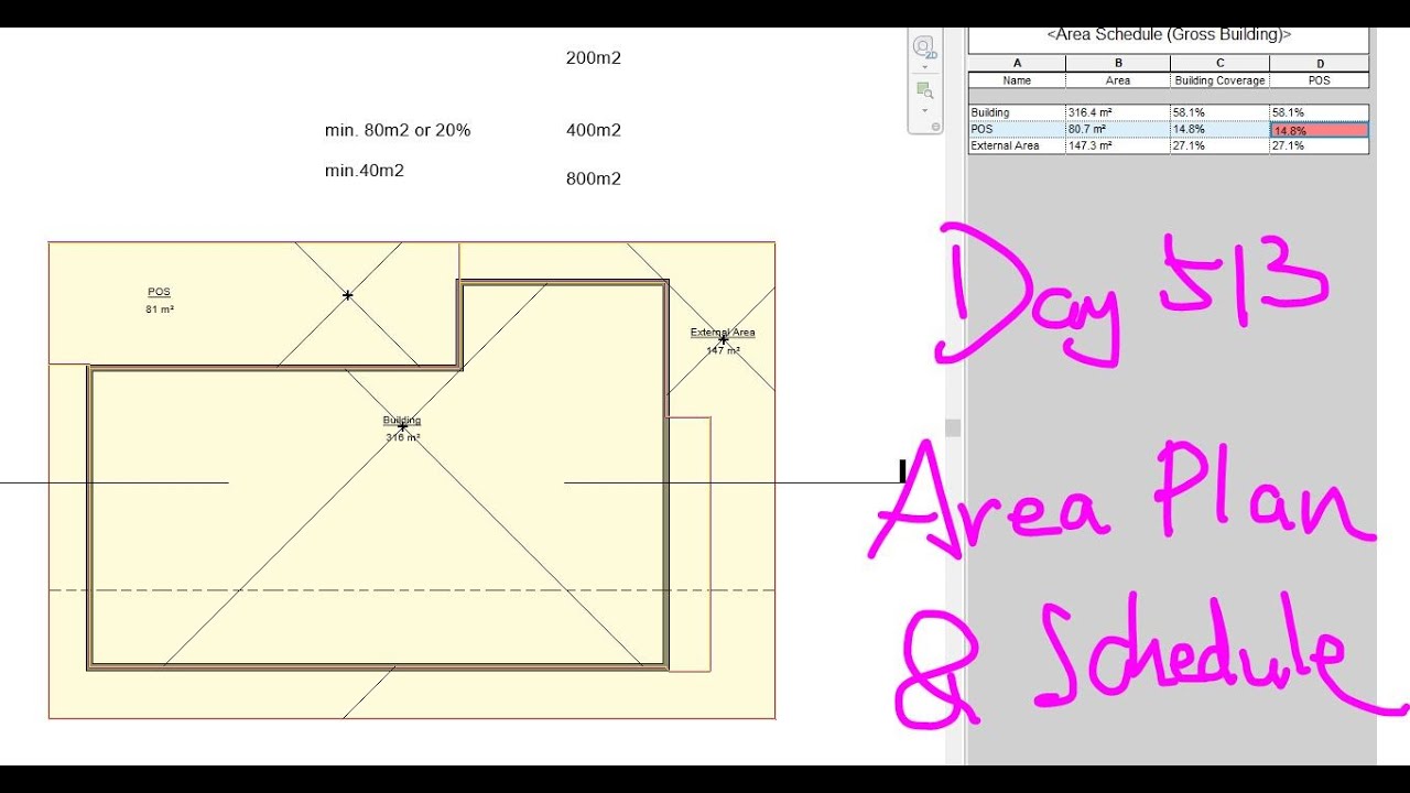 Everyday Revit (Day 512) - Area Plan & Area Schedule - YouTube