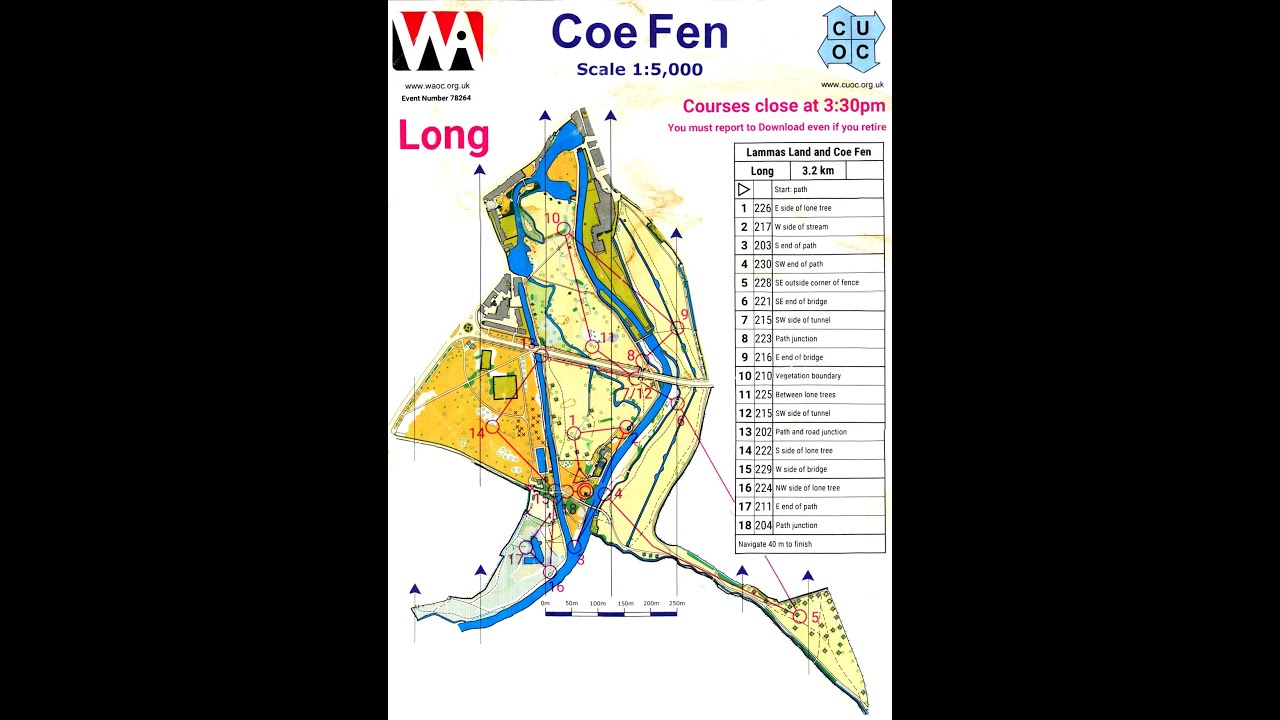 WAOC Park-O Orienteering, Lammas Land, Coe Fen Cambridge 24 April 2021 ...