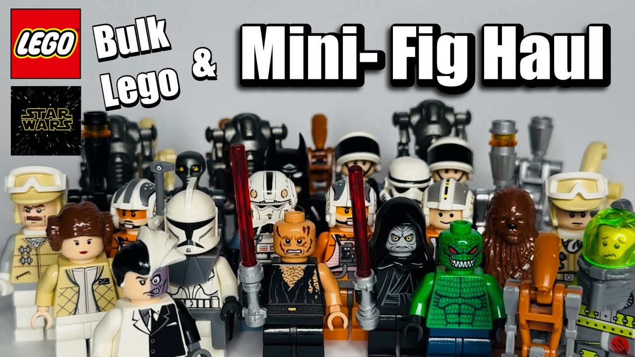Lego Mini Fig Haul & Bulk Brick Bargain - YouTube