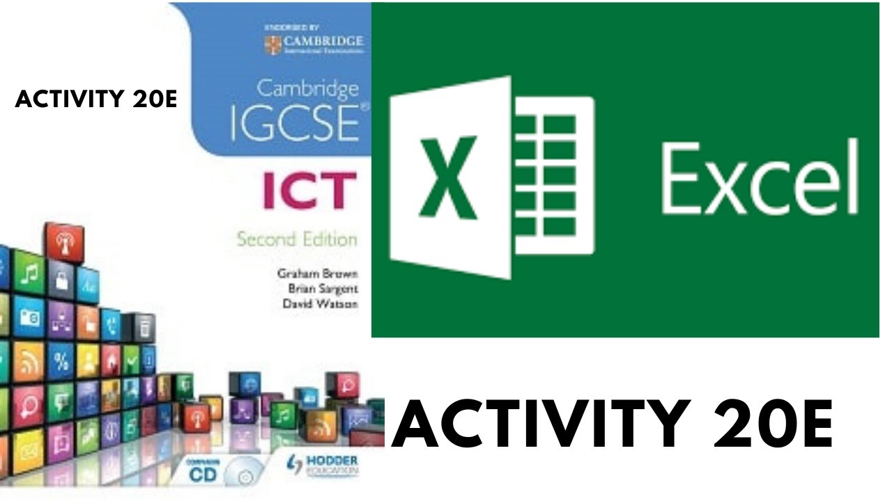 IGCSE ICT |Activity 20 E| Data analysis|Information communication ...