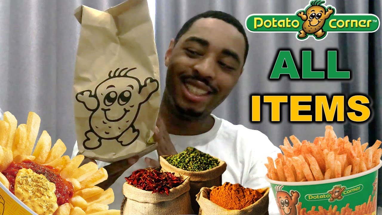Lets try ALL 6 Potato Corner Items - YouTube