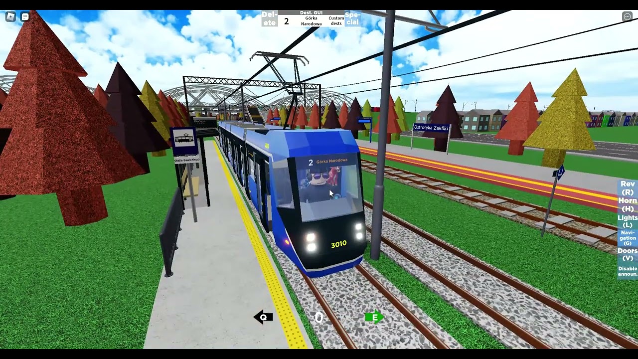 Roblox Nid's buses and trams-tram linka 2-směr Górka Narodowa - tramvaj ...