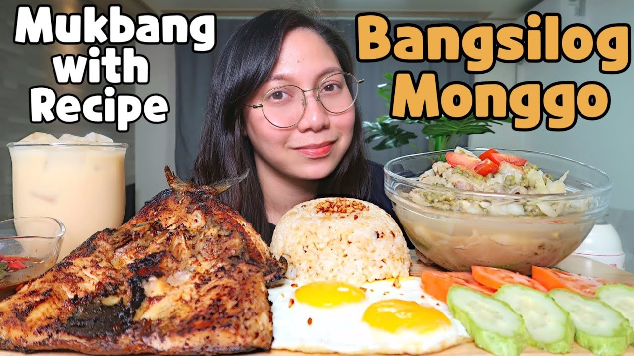 BANGSILOG + GINISANG MONGGO | Mukbang Philippines | Chef Obang - YouTube