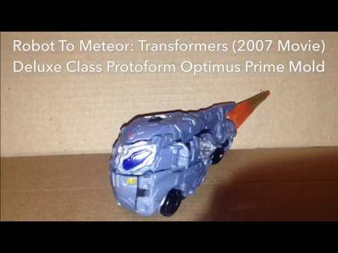 Robot To Meteor: Transformers (2007) Deluxe Class Protofrom Optimus ...