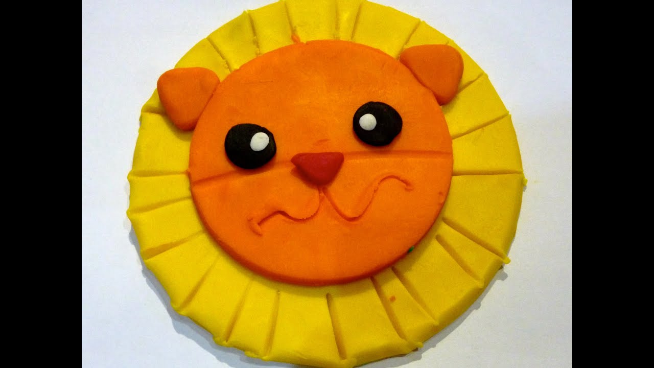 León divertido de plastilina - YouTube