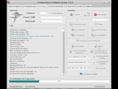 Unlock LG T505 con Octopus v.2.0 -- unlockeasy.com - YouTube