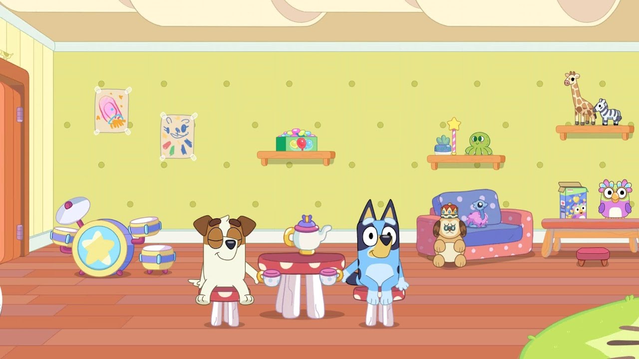 Bluey: Tea Party Game on Playroom - YouTube