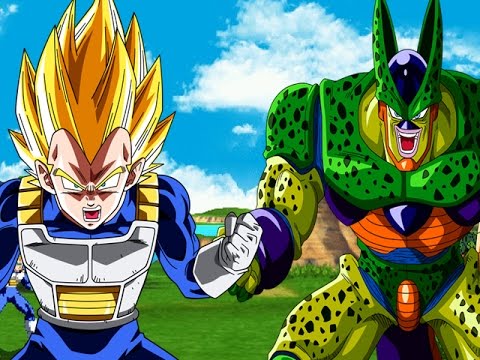 Super Vegeta VS Cell Semi-Perfeito - YouTube