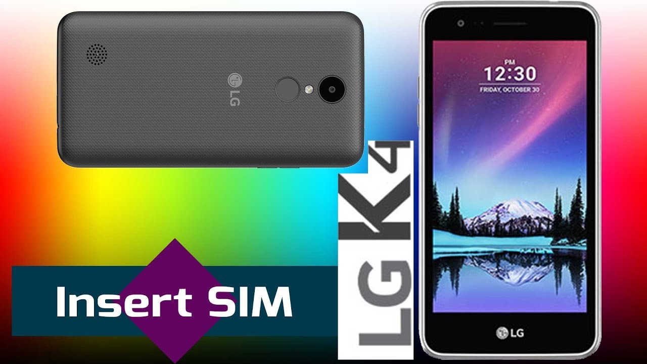 LG K4 2017 How to insert SIM card / memory card - YouTube
