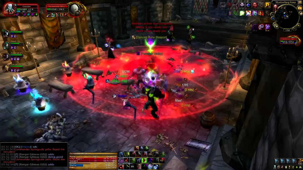 Shadowfang Keep Heroic - Commander Springvale [Cataclysm Beta] - YouTube