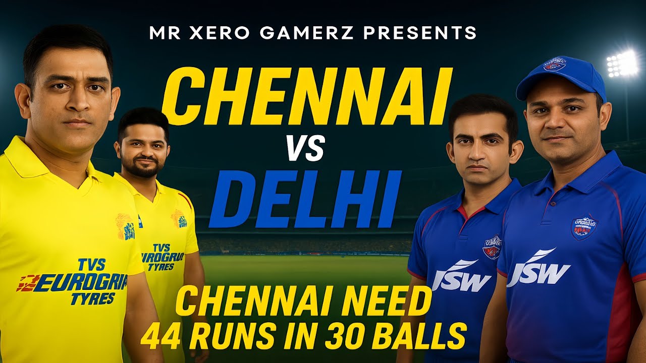 Chennai Chase 44 Runs in Style ! Raina Master Stroke🔥 against Delhi ...