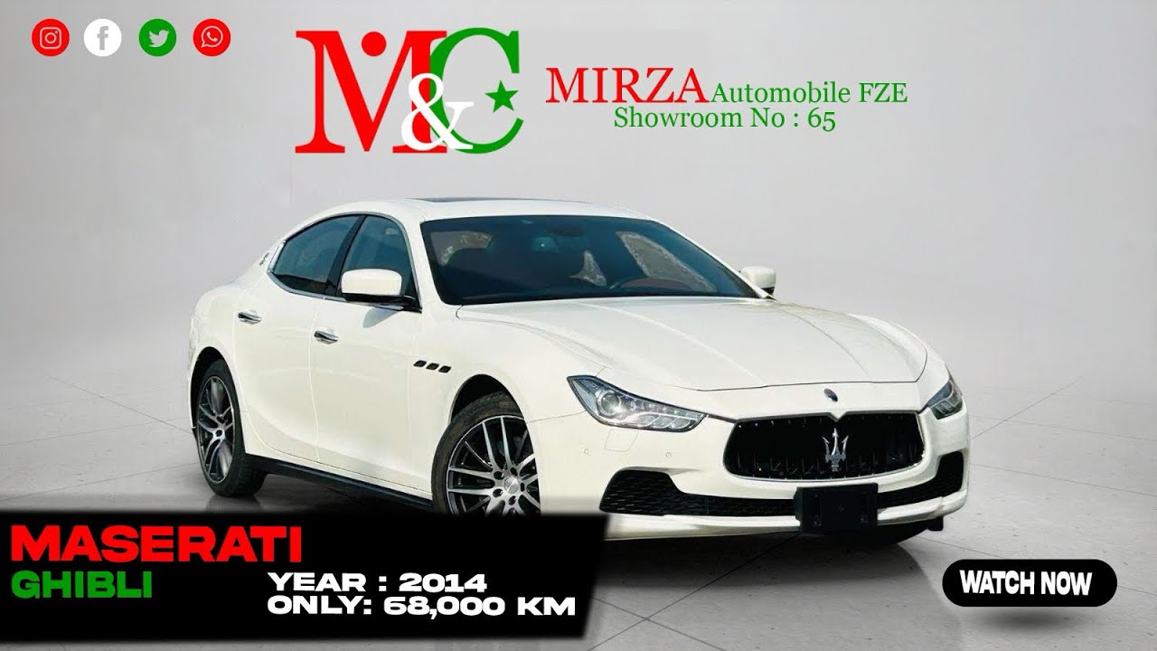 Maserati Ghibli - 2014 - only : 68,000 Kilometers Fresh Japan Import ...