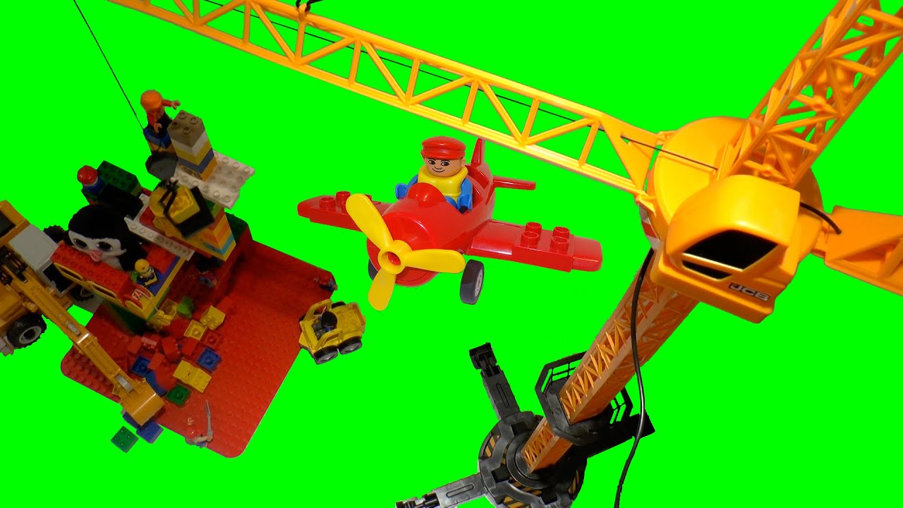 Building LEGO Duplo Tower|BRUDER construction vehicles|Giant JCB Tower ...