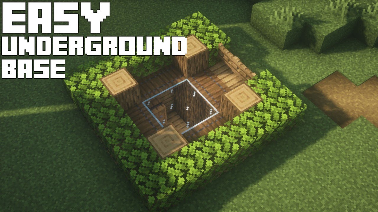Easy underground base [tutorial] - YouTube