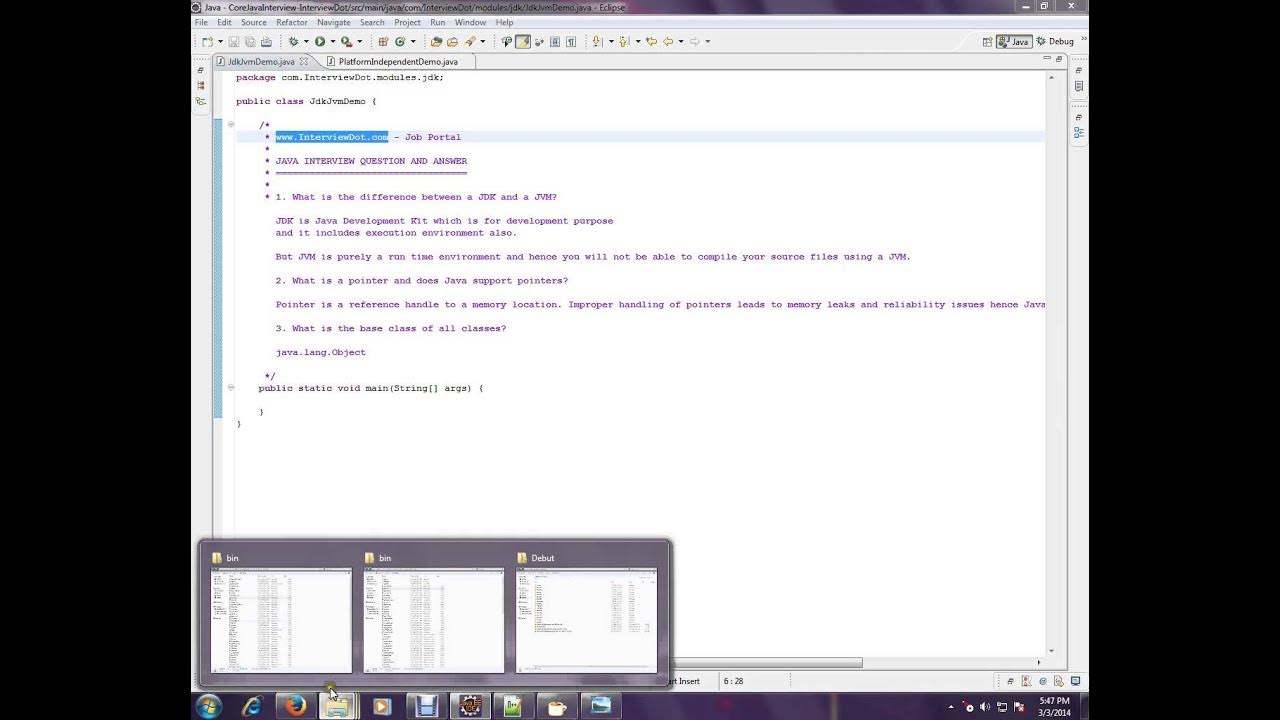 What is a pointer and does Java support pointers Interview - YouTube