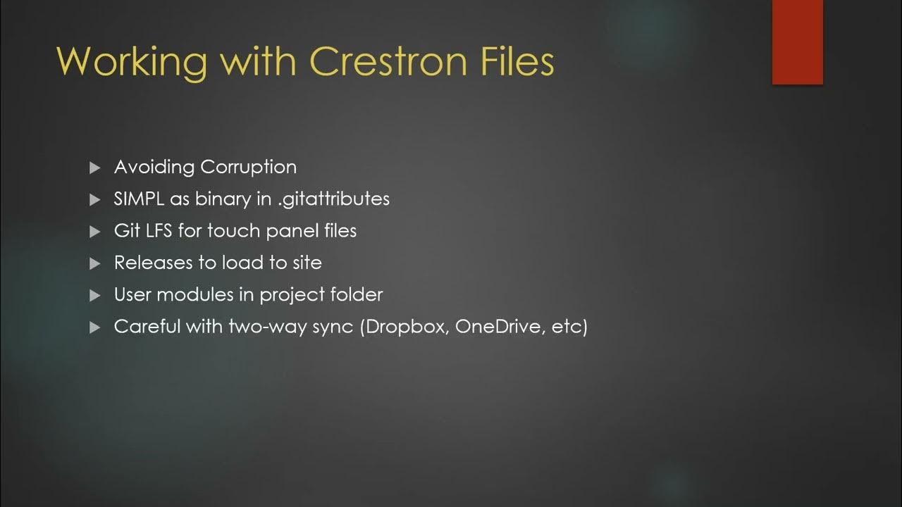 Using Git with Crestron SIMPL and VTP Projects - YouTube