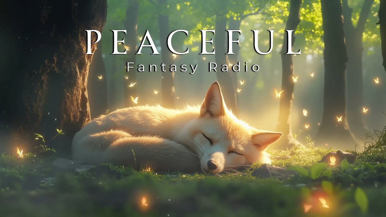 Peaceful Fantasy Music | Relaxing Medieval Music with a Sleeping Fox ...