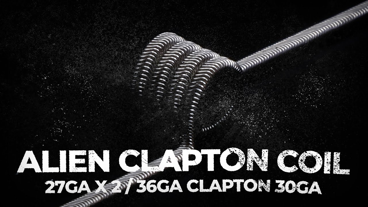 วิธีทำลวด : Alien Clapton Coil 2-Core 27/36Ga Clapton 30Ga - YouTube