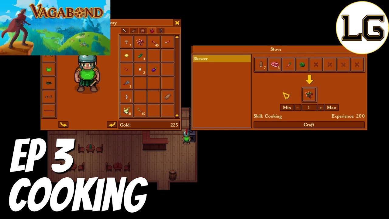 Cooking Up Some Skewers - Let's Play Vagabond Ep 3 - YouTube