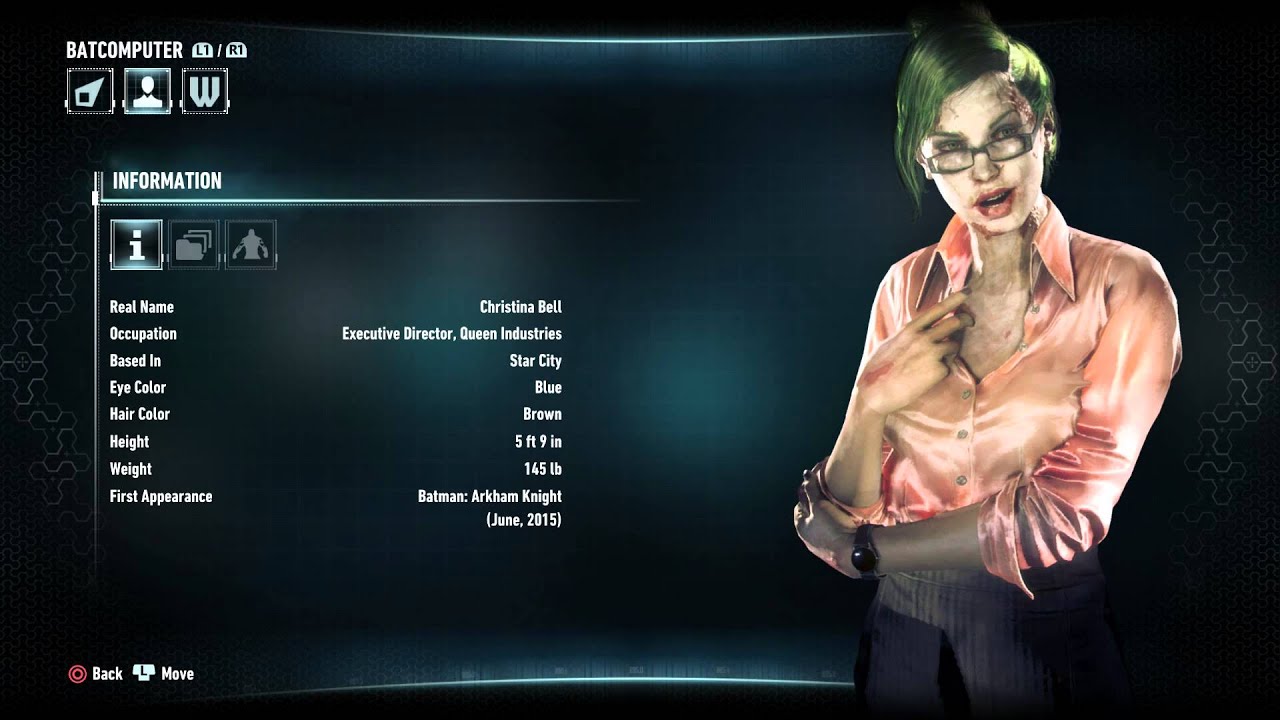Batman: Arkham Knight - Character Bio: Christina Bell "Queen Industries ...