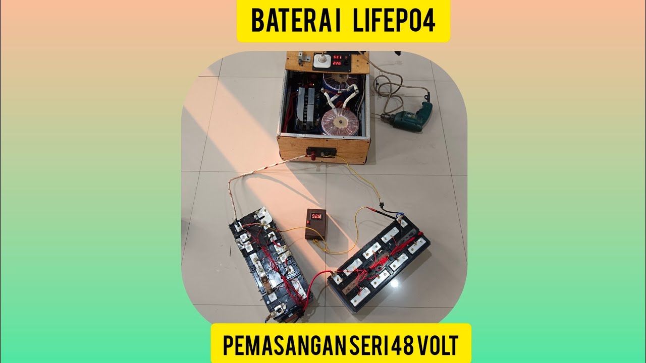 Seri baterai 48 Volt dengan 2 BMS - YouTube