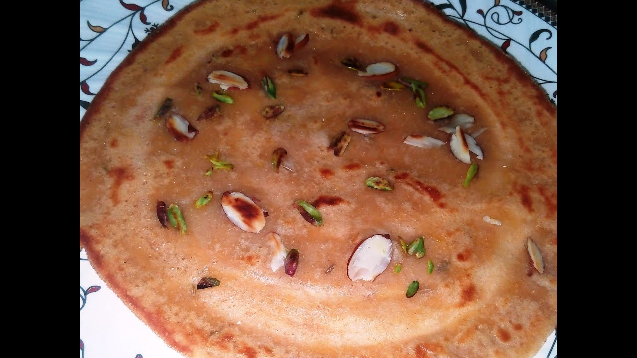 pooda or sweet wheat pancakes.. kids lunchbox recipe - YouTube