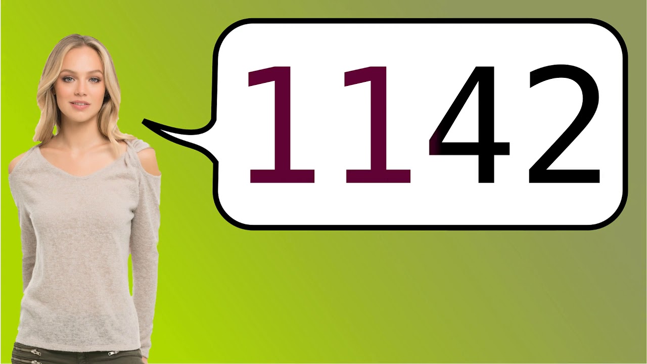 How to say '1142' in French? - YouTube