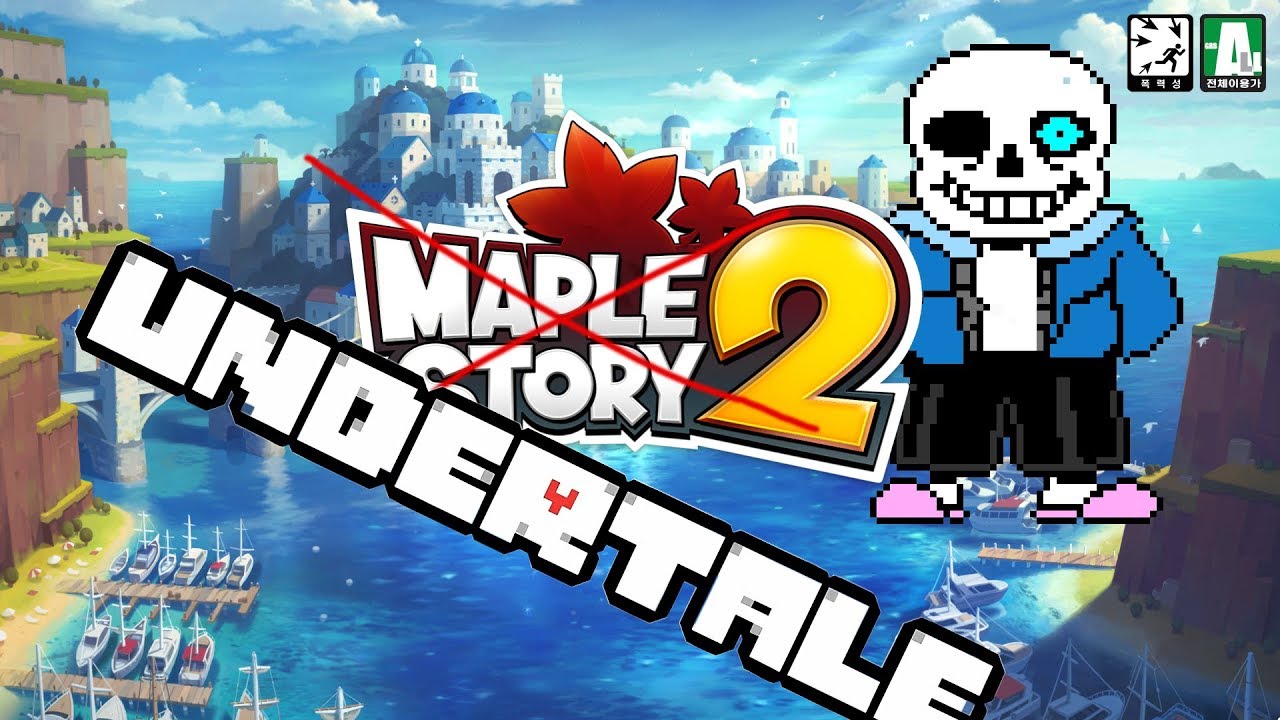 When Sans from Undertale invades Maplestory 2... - YouTube