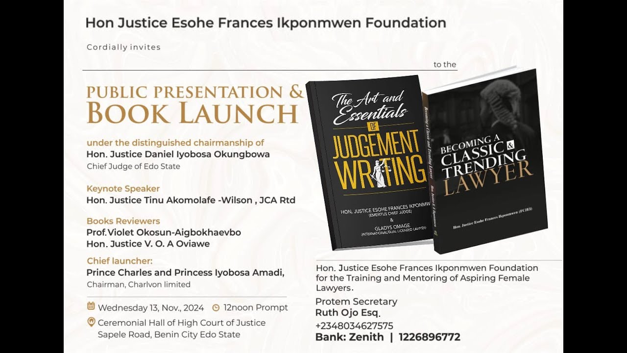 The Art and Essentials of Judgment Writing Public Presentation and Book ...