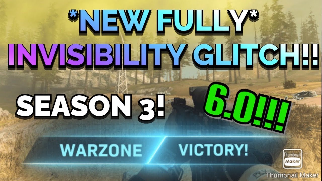 WARZONE *NEW FULLY INVISIBILITY GLITCH* SEASON 3 (SOLO METHOD) - YouTube