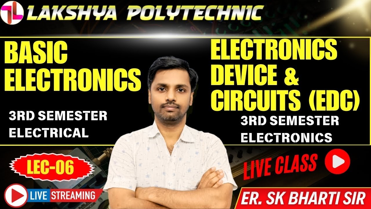 BASIC ELECTRONICS & EDC LIVE CLASS | L-12 | 3RD SEM ELECTRICAL ...