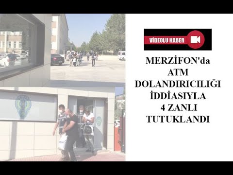 Amasya'da ATM dolandırıcılığı iddiasıyla 4 zanlı tutuklandı