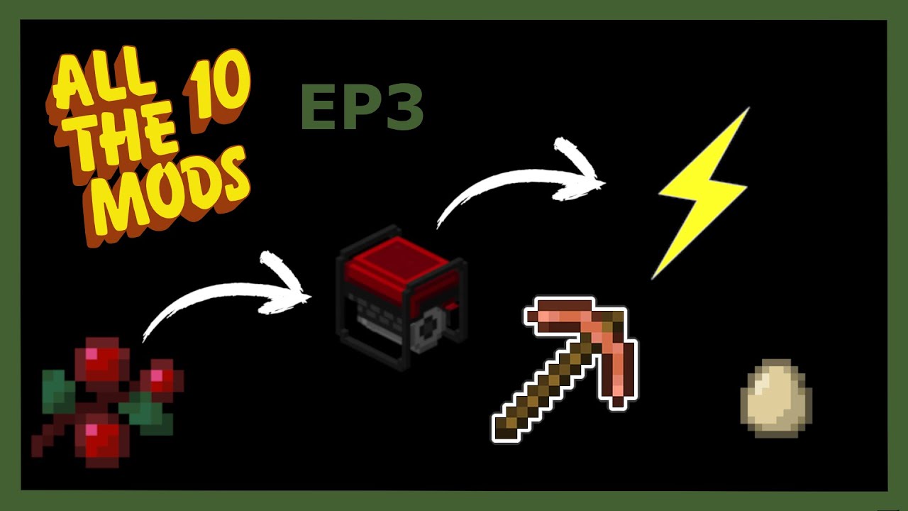 MINING, ENERGY FROM FOOD AND A CHICKEN |ATM 10 S2 EP3| - YouTube