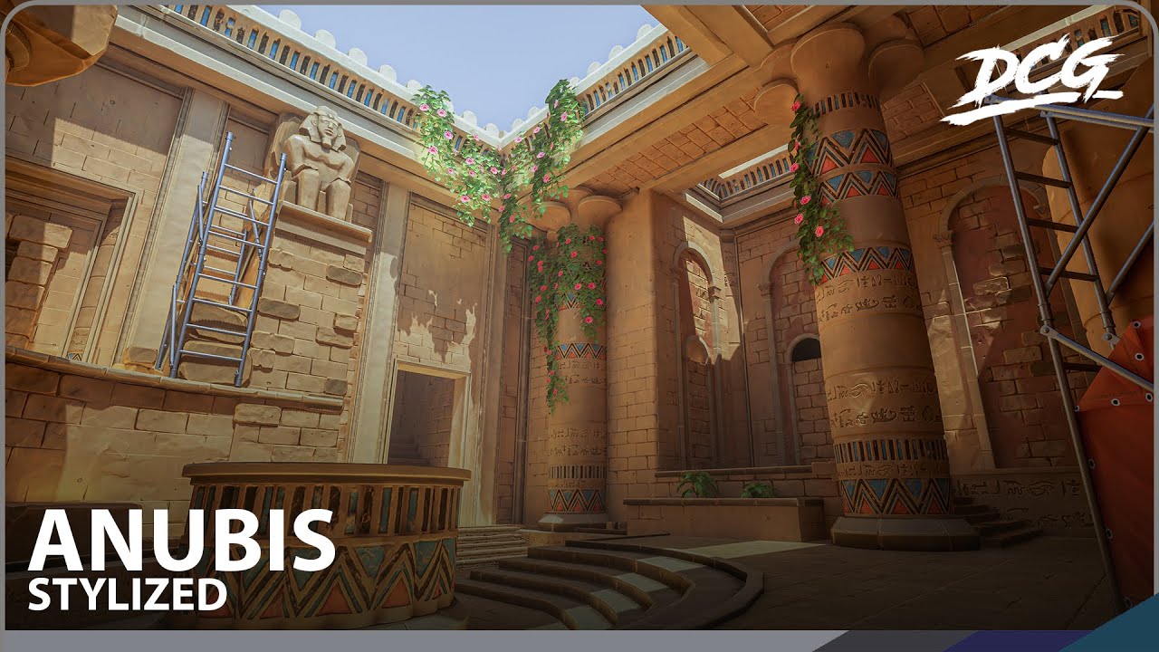 Stylized Anubis & Egypt Style FPS Shooter Gamer Map (DAVRON//CG) - YouTube