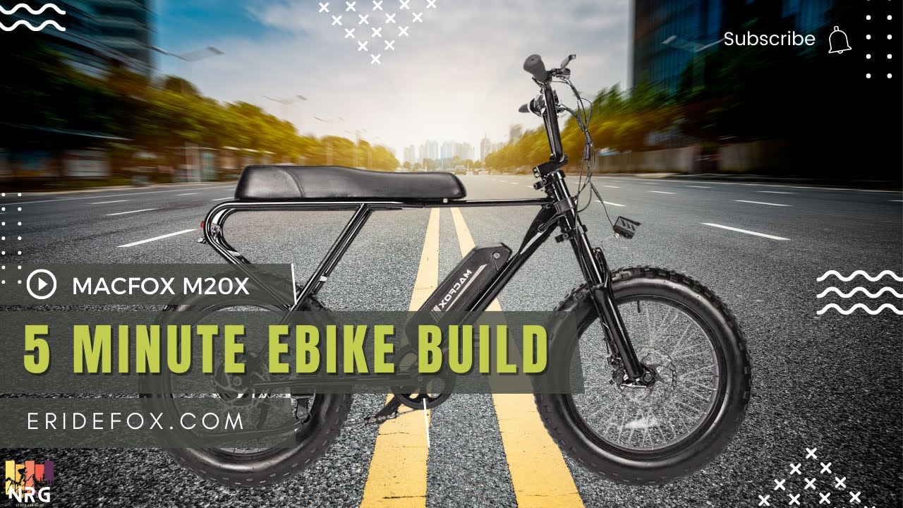 5 MINUTE EBIKE BUILD! MACFOX M20X - HURLEY - YouTube