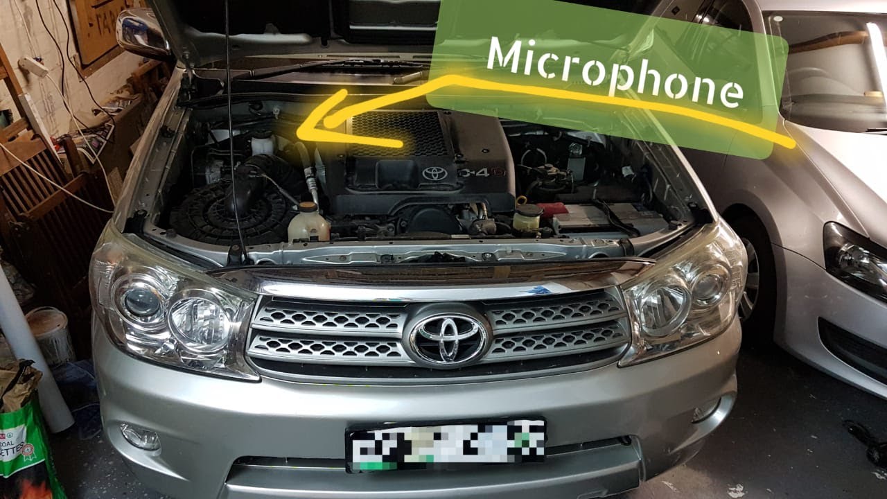 ENGINE BAY AUDIO | Toyota FORTUNER 3.0 D4D - YouTube