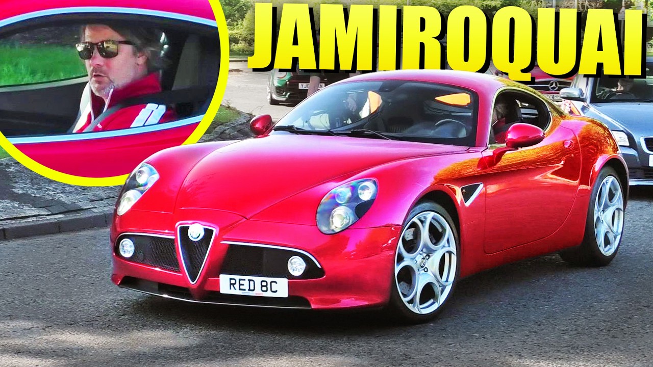 Jay Kay FLOORS IT Away from Fans at a Car Show! - YouTube