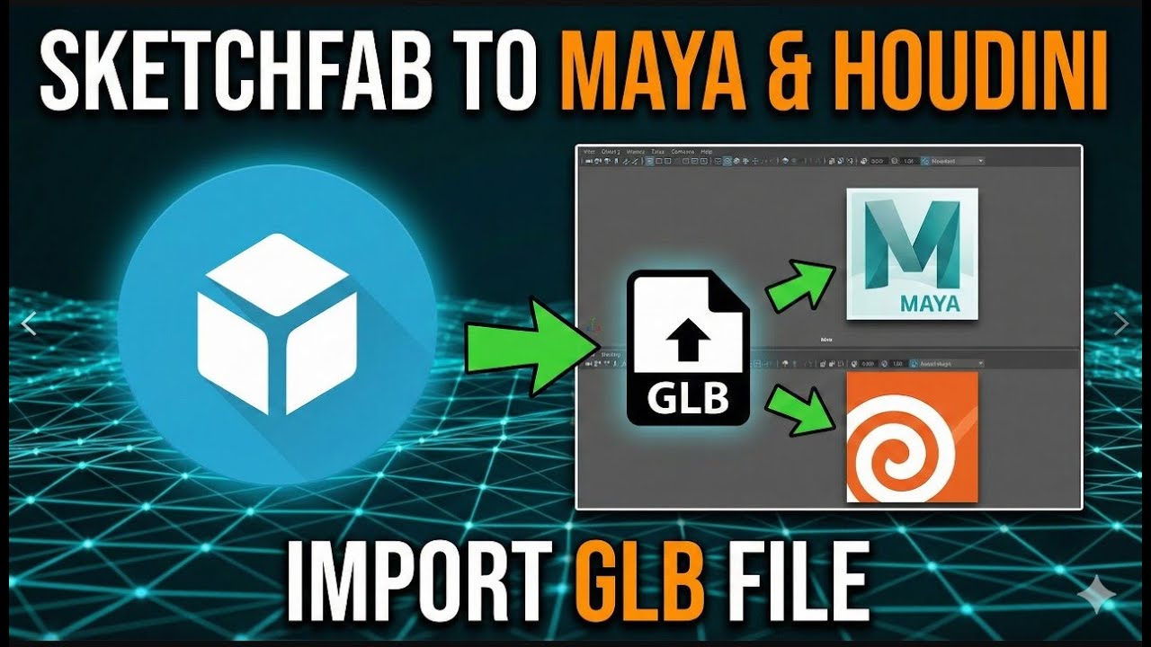 【Blender】How to Import Sketchfab GLB Animations to Your Software - YouTube