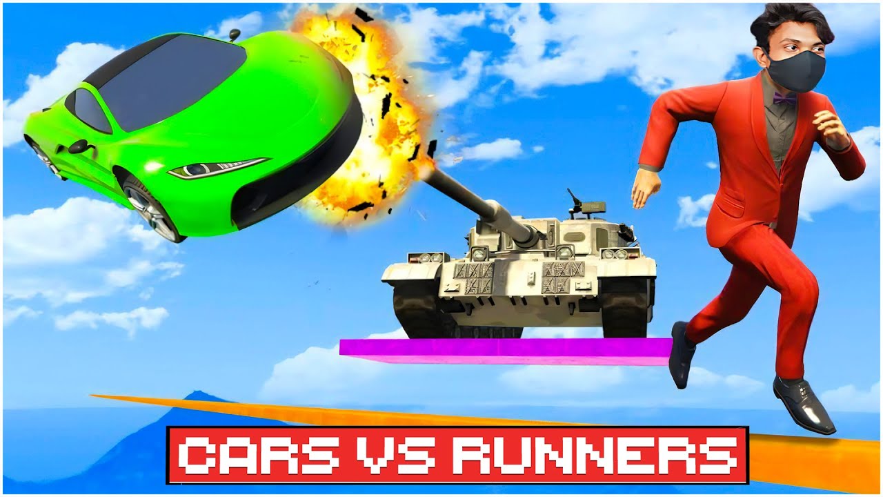 GTA 5: Runners Take on the Cars – Who Wins | The Music Boy - YouTube