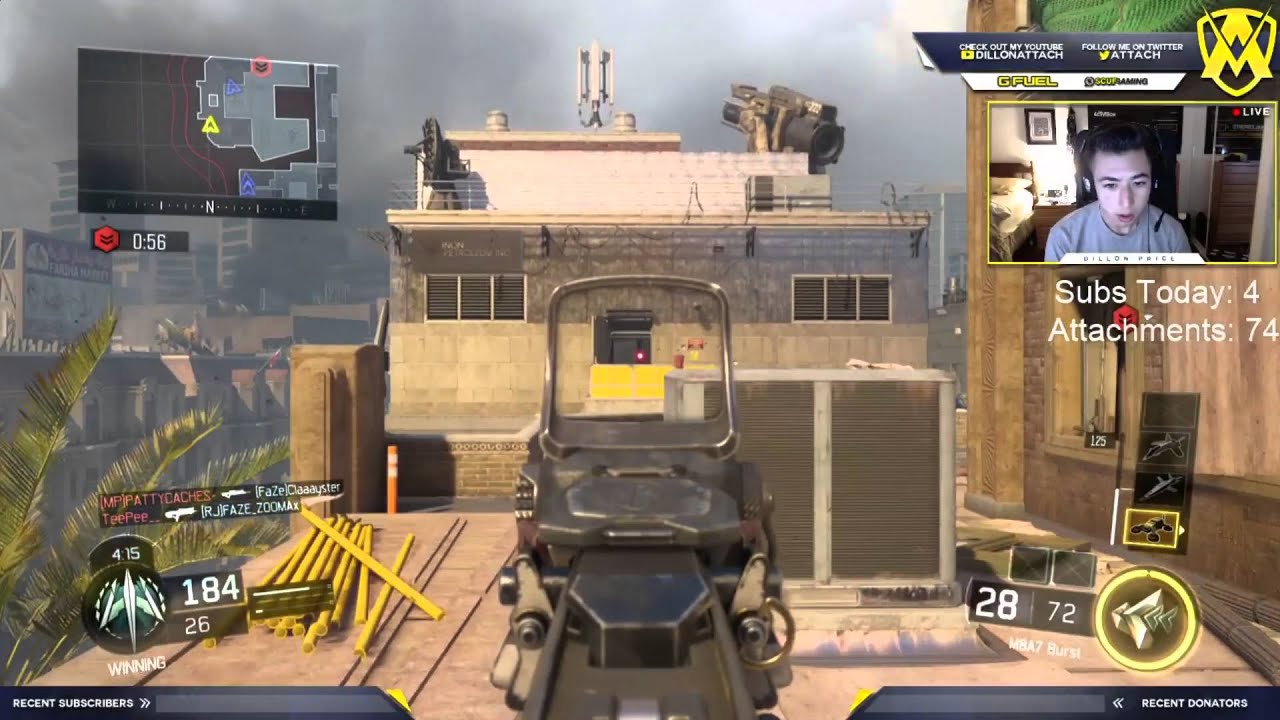 FaZe Attach teaches Jkap how to run an AR! - YouTube