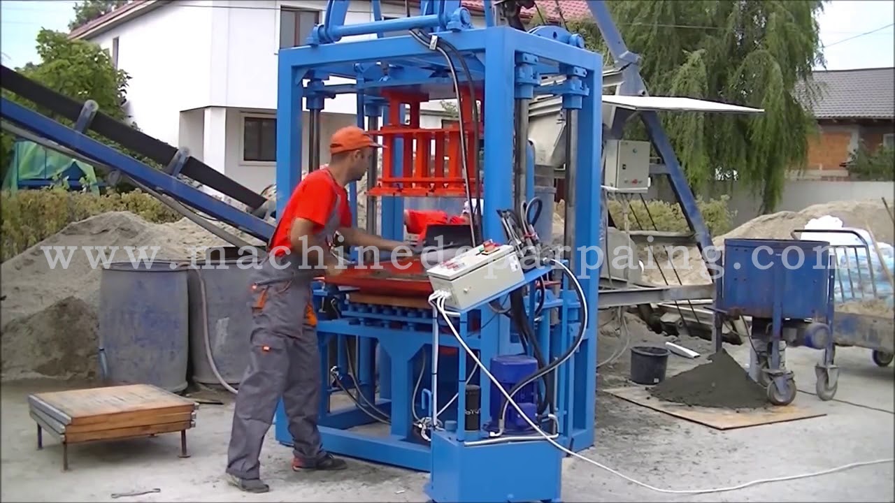 Pondeuse Parpaing Automatique - machinedeparpaing.com - YouTube