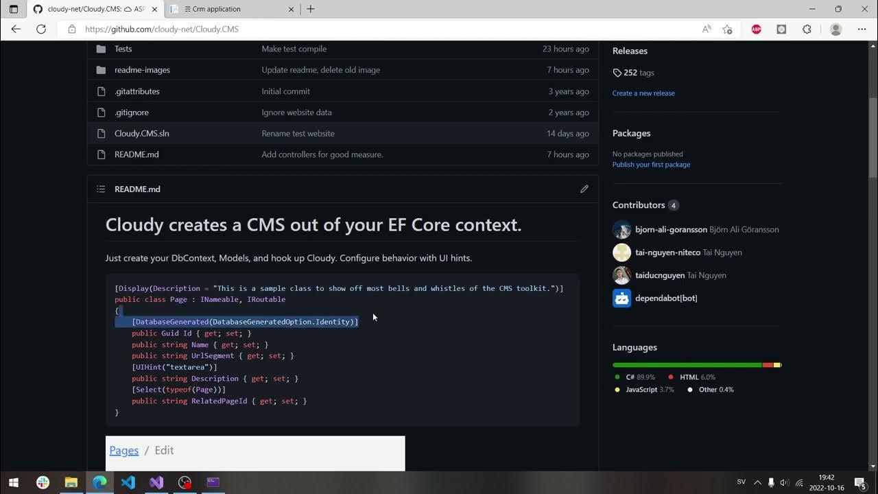 Create a mini-CRM using Cloudy CMS using C#, .NET 6, and EF Core (PART ...