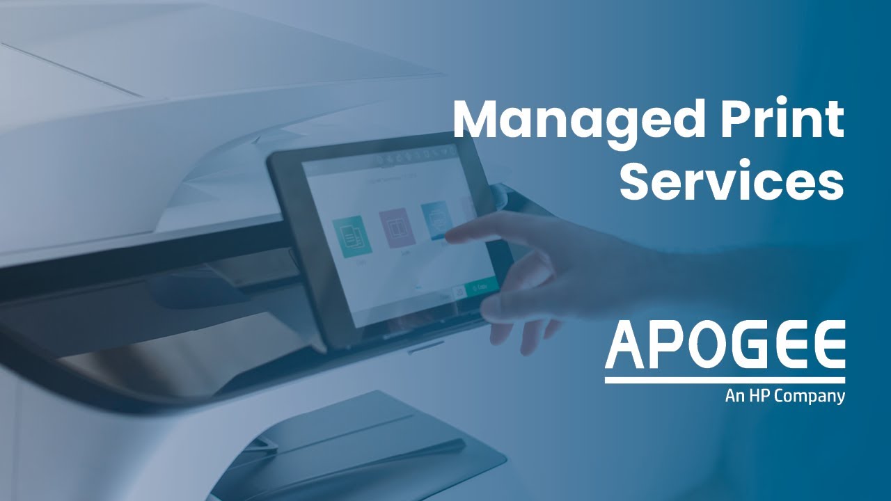 Apogee's Managed Print Services | Apogee | Apogee Corporation | Managed ...