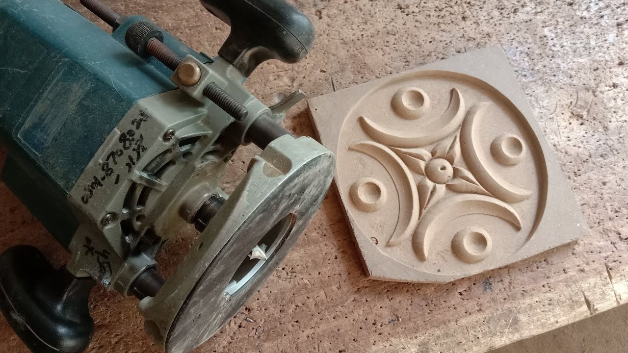Router Machine Wood Carving: How to Create Stunning Flowers - YouTube